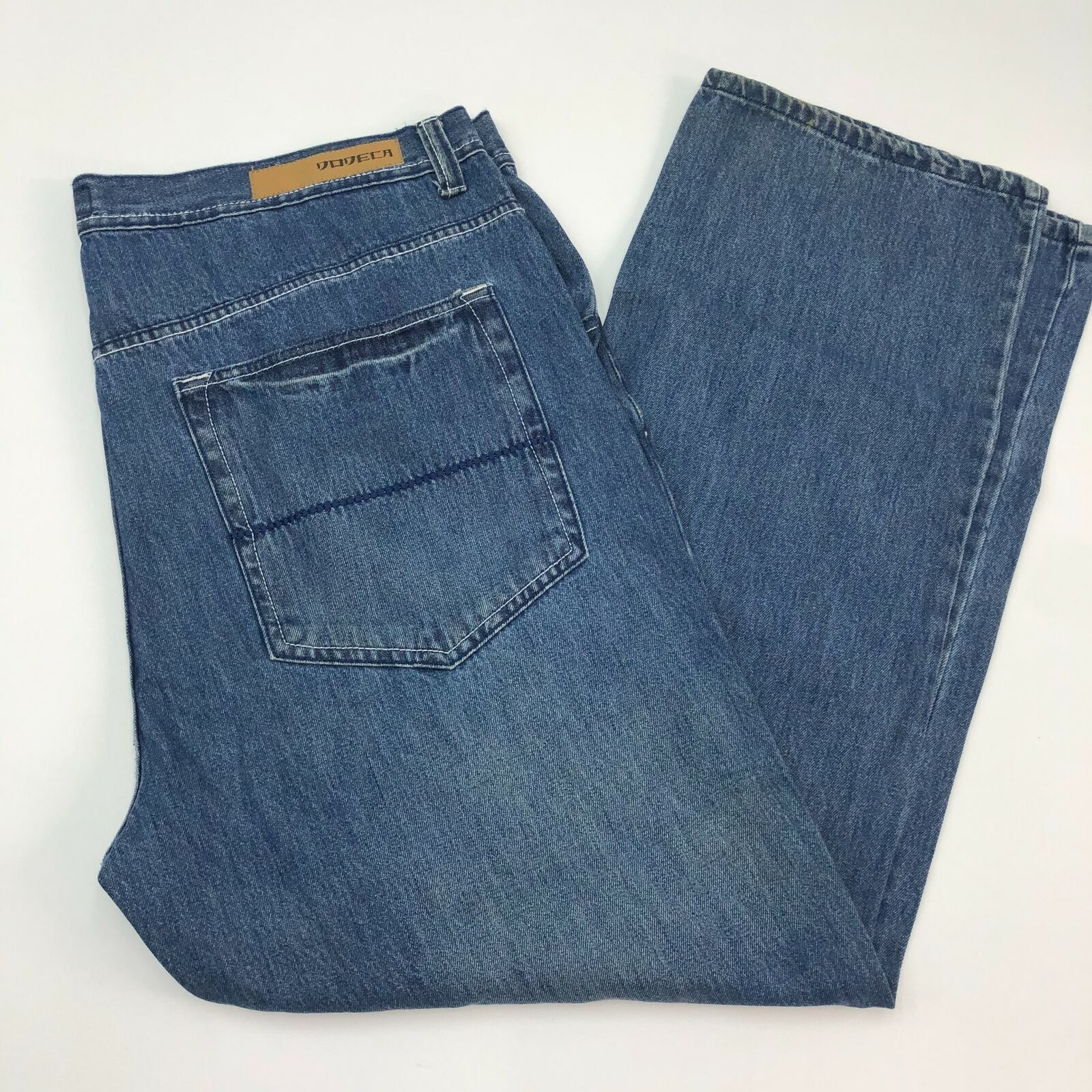 Vintage Dodeca Denim Jeans mens 44X32 Blue Straight Leg 100% Cotton ...