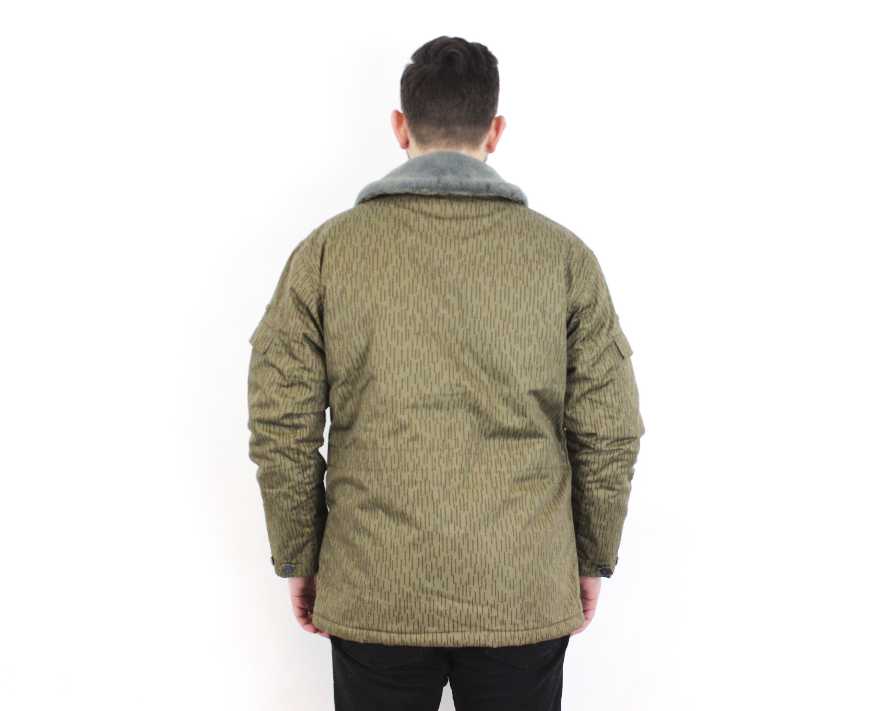 Vintage DDR East Germany Army 80s Field Jacket L Insulated Camo Coat ...