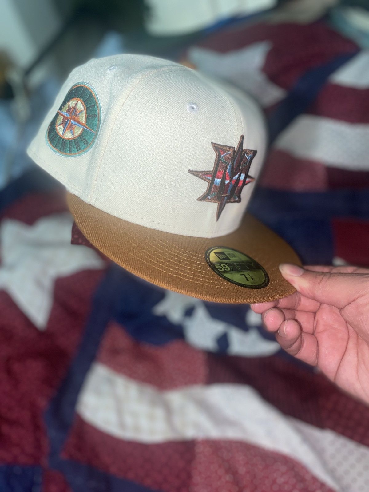 New Era Exclusive Seattle Mariners compass 2 tone fitted hat | Grailed