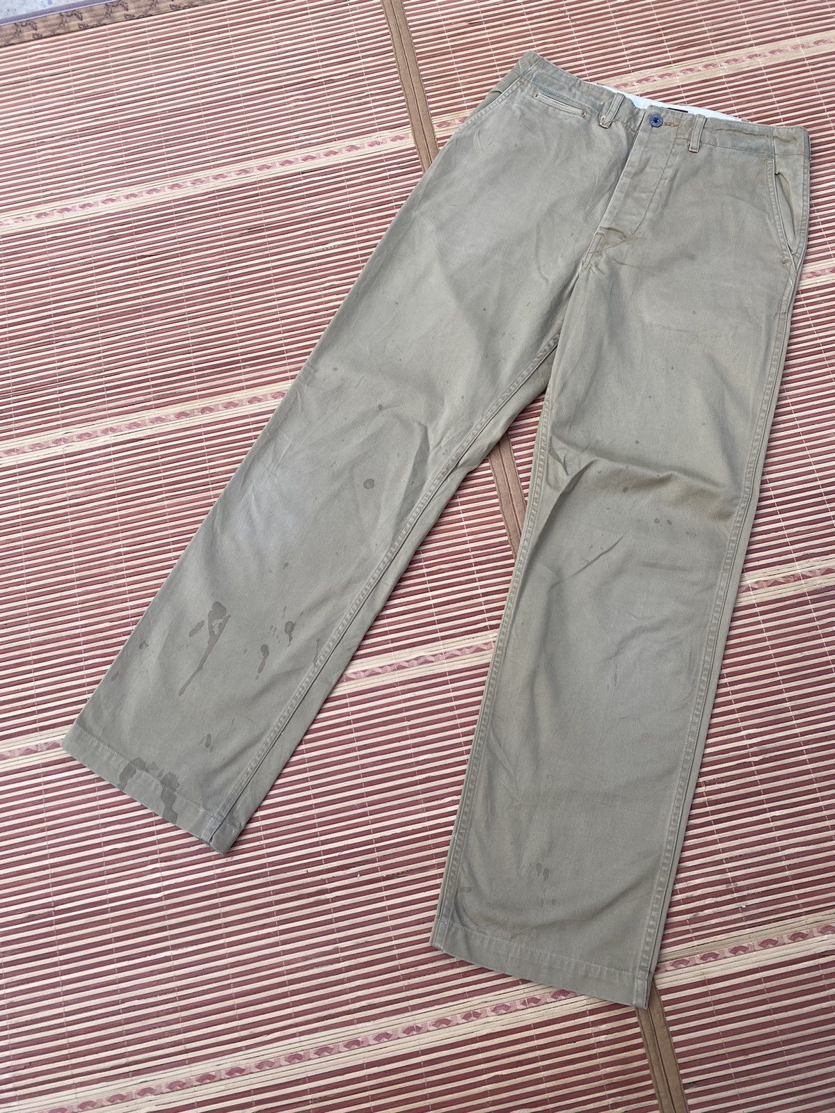 Vintage Pherrows 41-M Chino Army Trousers | Grailed