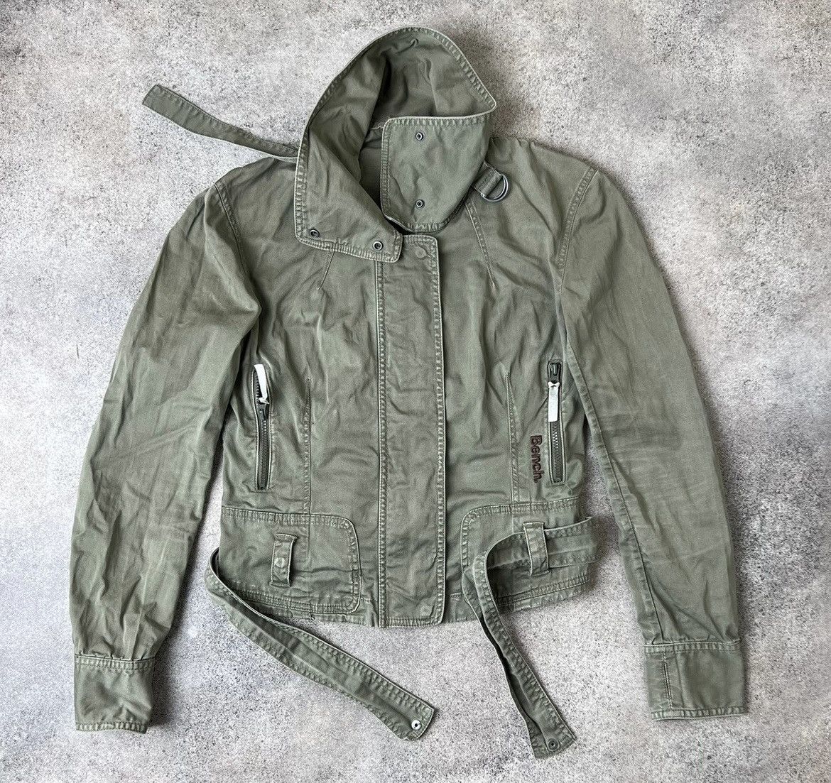 Bench × Streetwear × Vintage Bench vintage military bondage bomber ...