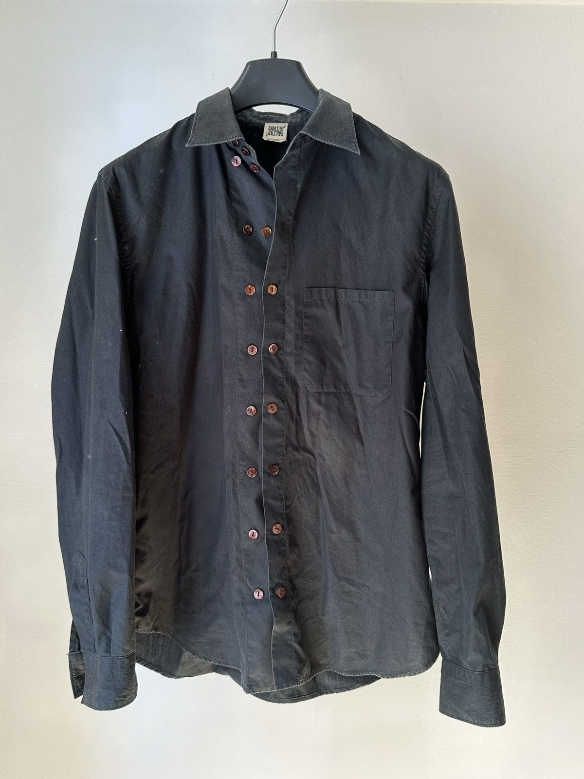 Jean Paul Gaultier Jean Paul Gaultier Double Buttons Extra Mate Shirt ...