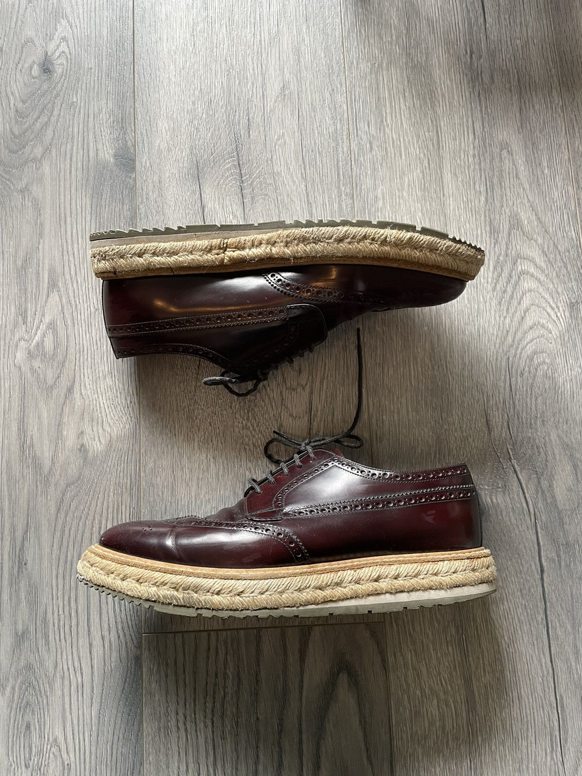 Prada Espadrilles Borgue Wingtips Creeper Creepers | Grailed
