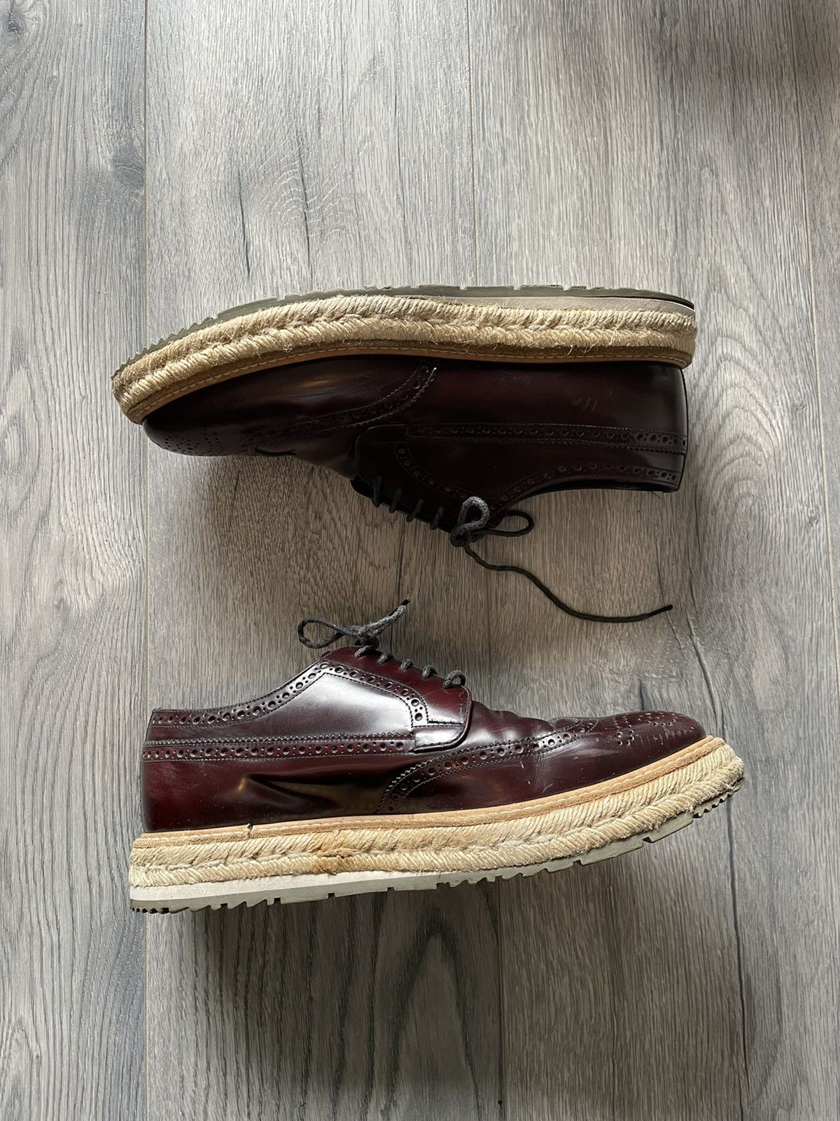 Prada Espadrilles Borgue Wingtips Creeper Creepers | Grailed