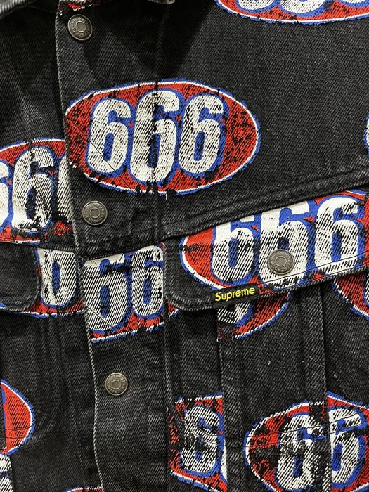 Supreme Supreme 666 denim jacket | Grailed