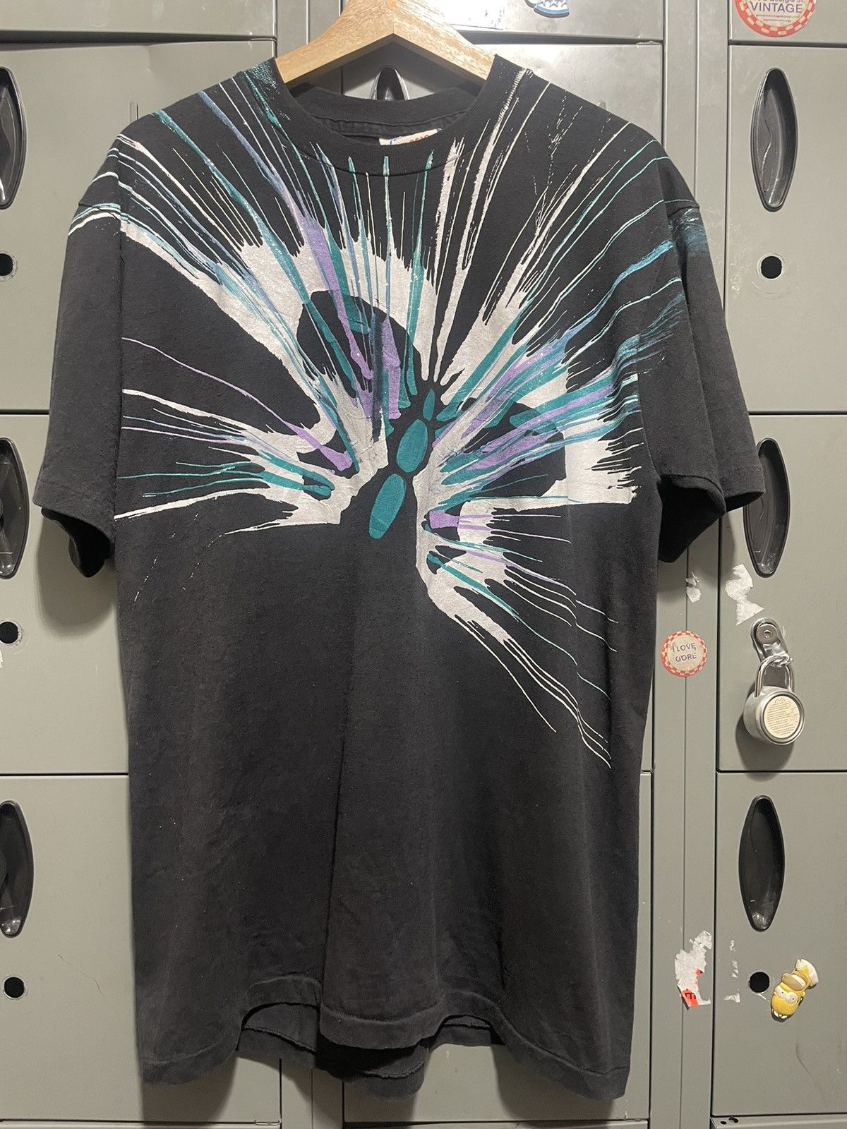 Vintage 90s Butterfly art vintage splash paint | Grailed