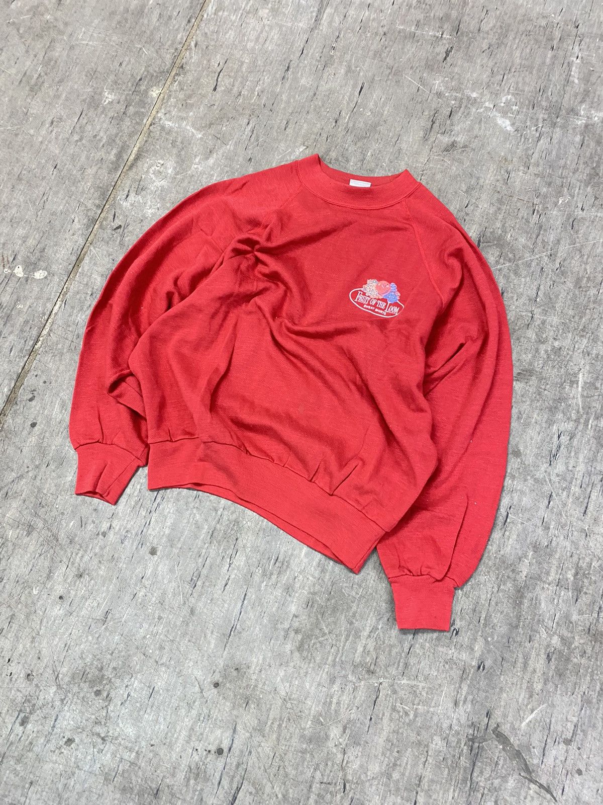 Vintage 🚨BOXY 90s Fotl Crewneck Vintage Red Cropped Logo Sweatshirt ...
