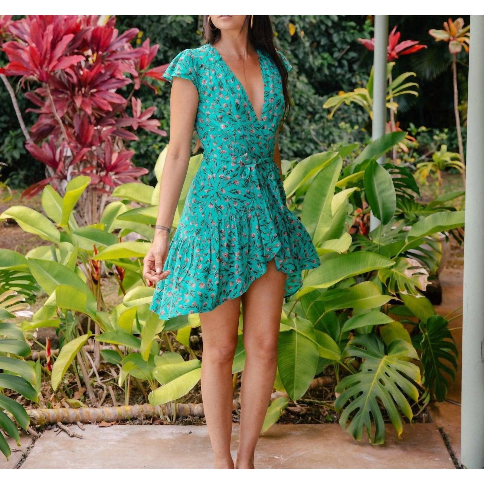 Designer XIX PALMS Noosa Party Dress In Turquoise | Grailed