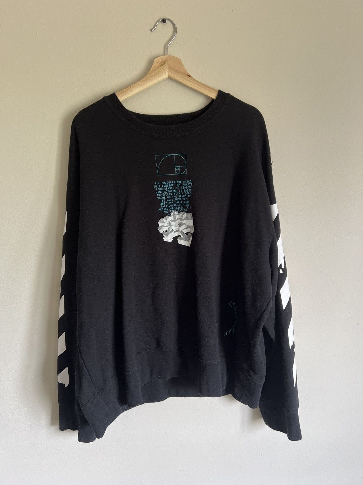 Off-White Off-White Dripping Arrows Incompiuto Sweater | Grailed
