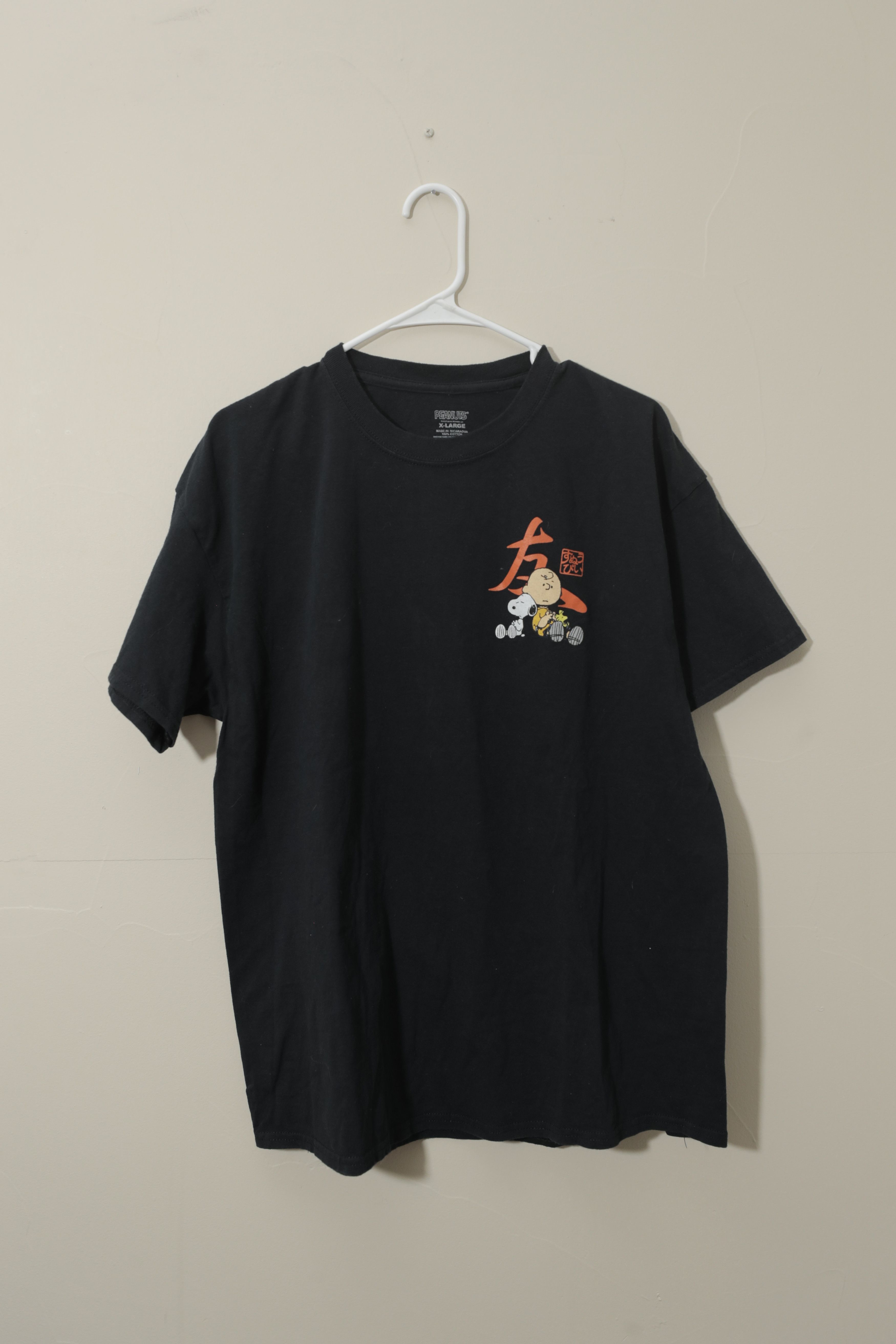 Peanuts Neon Riot x Peanuts Black T Shirt | Grailed