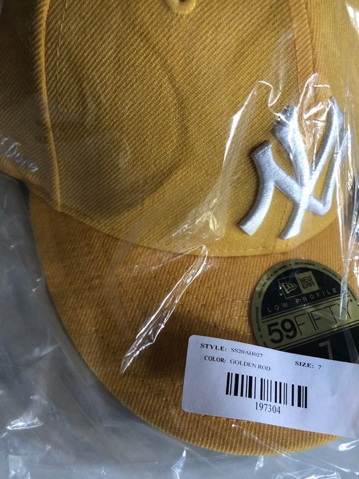 New Era 7 Golden rod yellow ALD Yankees fitted hat low profile 2020 ...