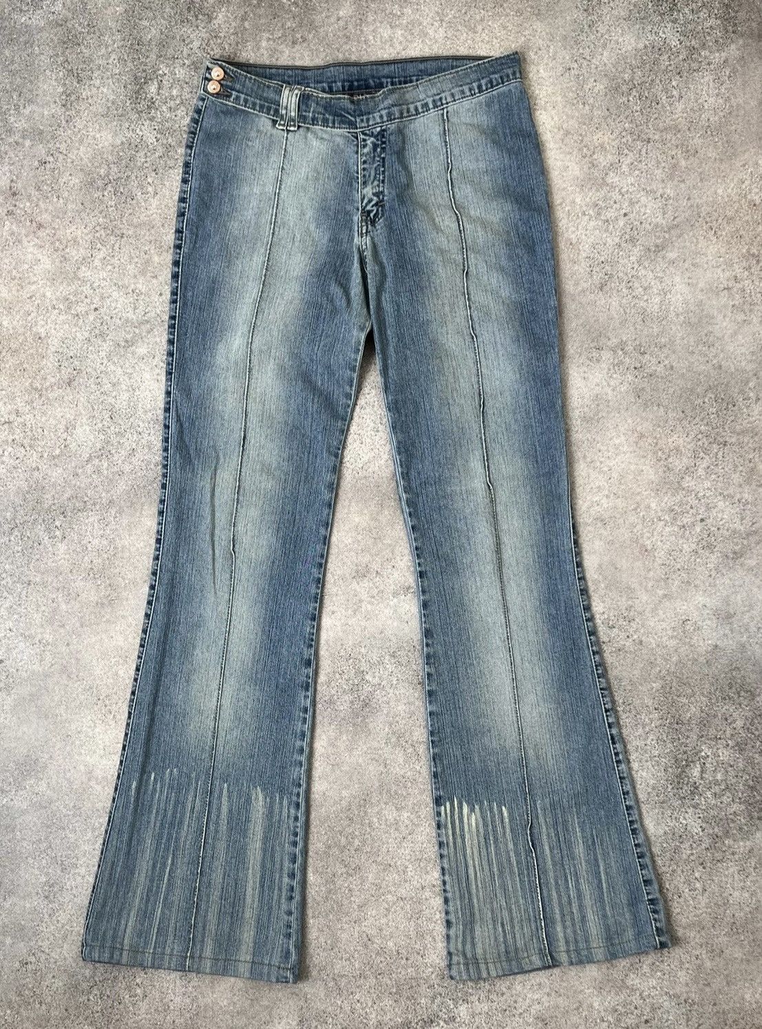 Japanese Brand × Streetwear × Vintage Vintage Japanese flare jeans ...