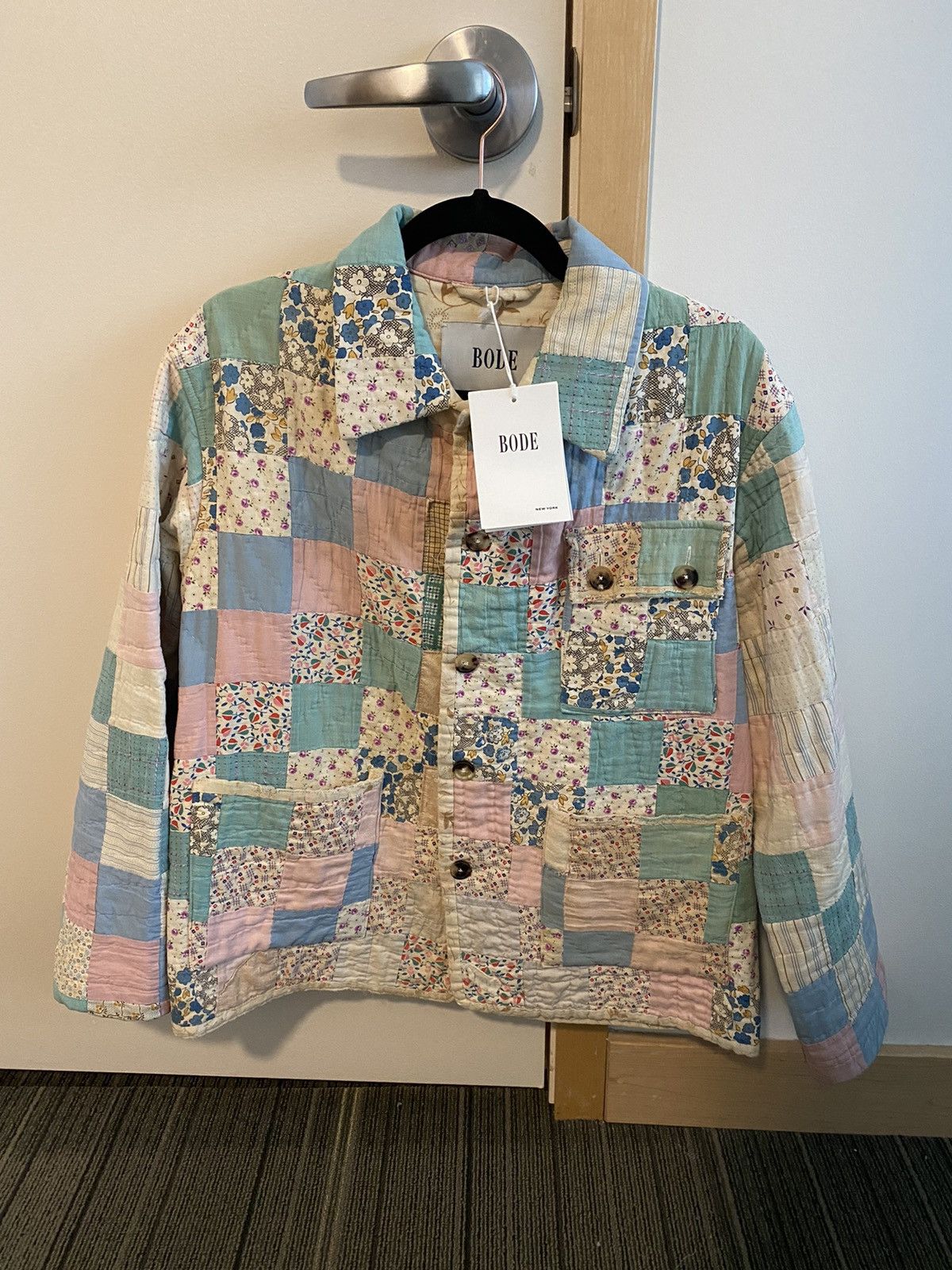 Bode Bode One Of A Kind Floral Nine Patch Workwear Jacket | Grailed