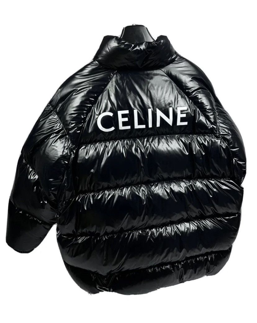 Celine × Hedi Slimane CELINE DOWN JACKET IN LIGHTWEIGHT NYLON BLACK ...