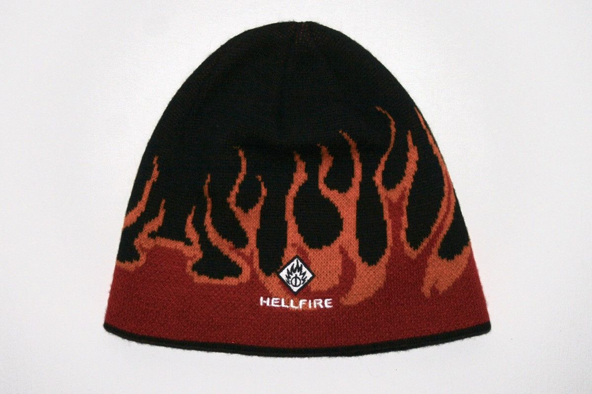 Vintage Vintage HellFire 🔥 Flame Beanie Hat | Grailed
