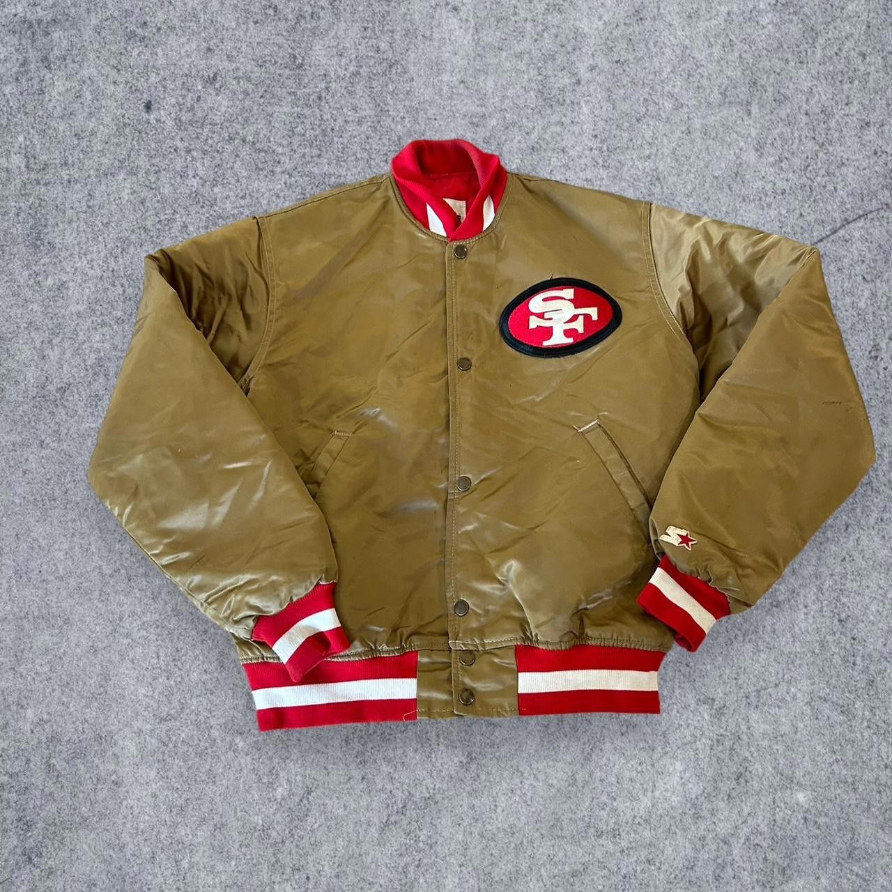 Vintage Vintage 49ers Gold Satin Starter Jacket Medium | Grailed
