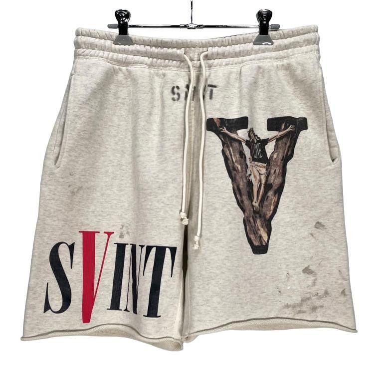 Saint Michael × Vlone Vlone Jesus Shorts | Grailed