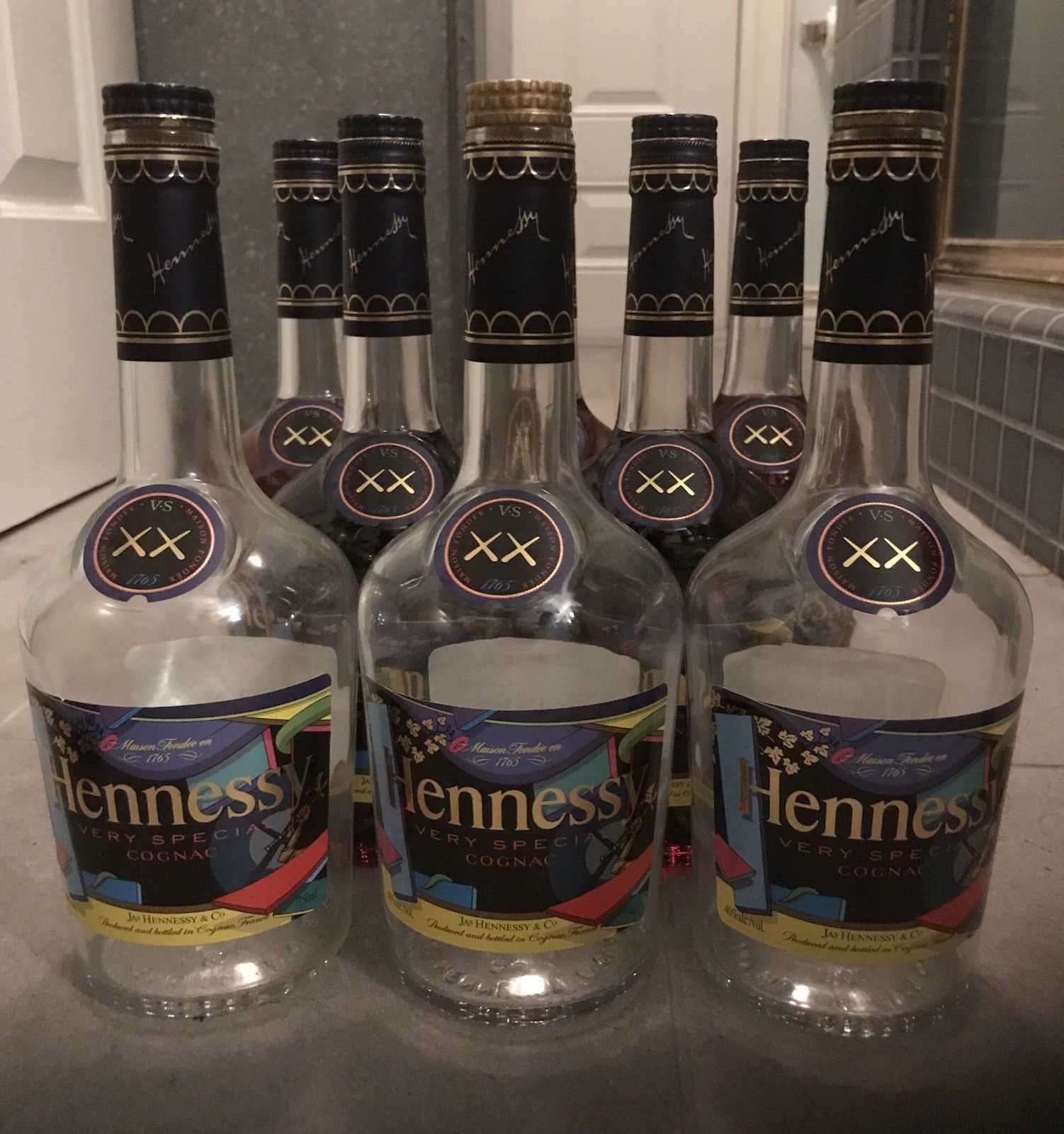 Kaws KAWS X HENNESSY LIMITED EDITION 750ML BOTTLE | Grailed