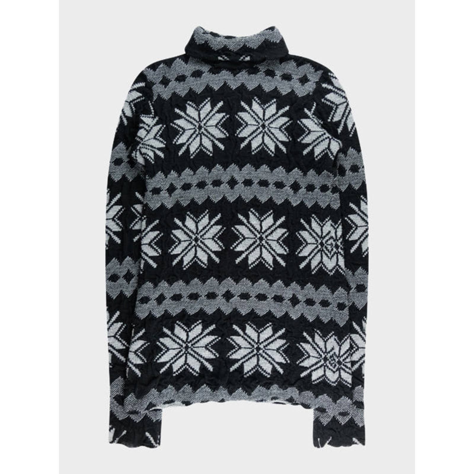 Raf Simons AW03 'Closer' Oversized Snowflake Sweater | Grailed