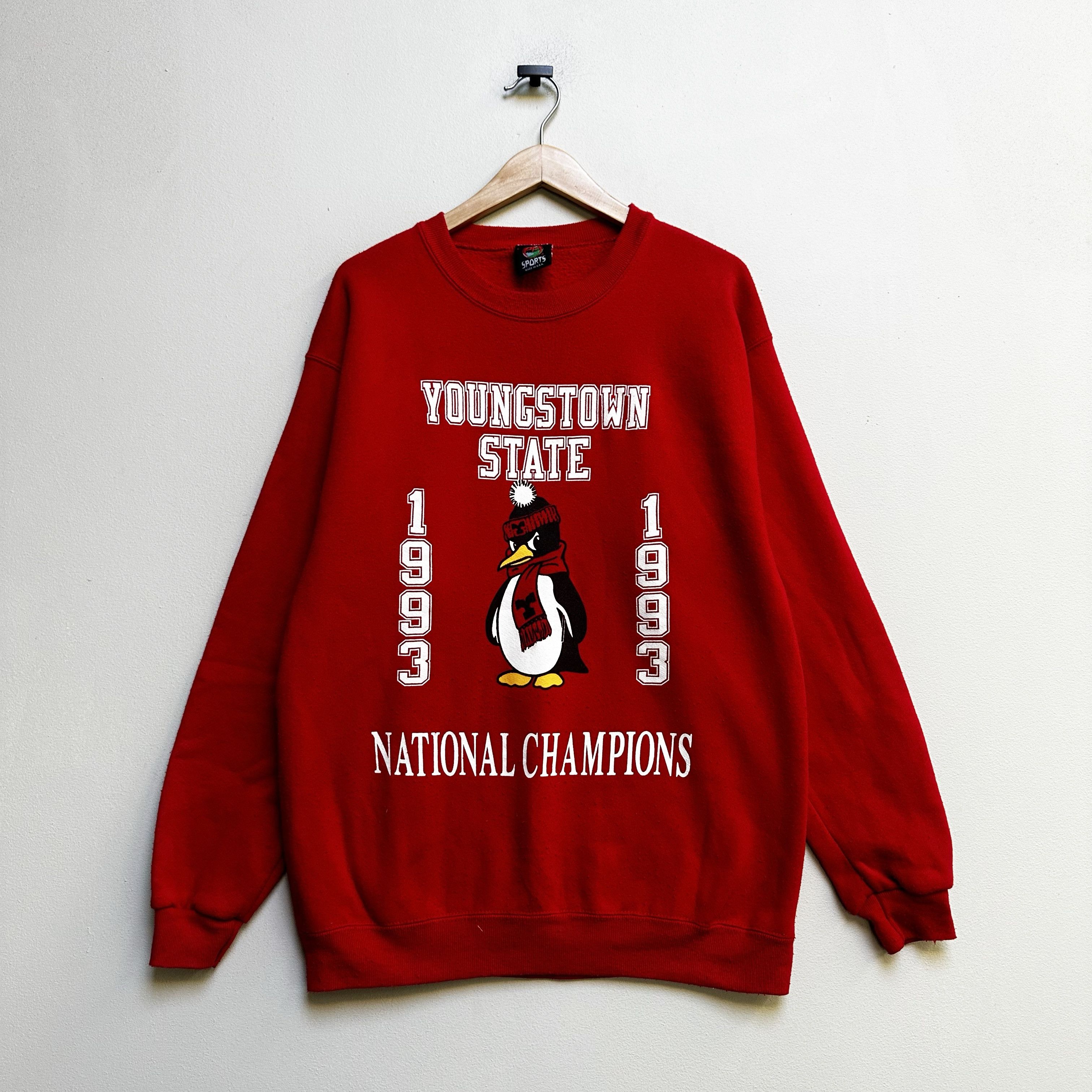 Streetwear Vintage 1993 Youngstown State National Champions Crewneck ...