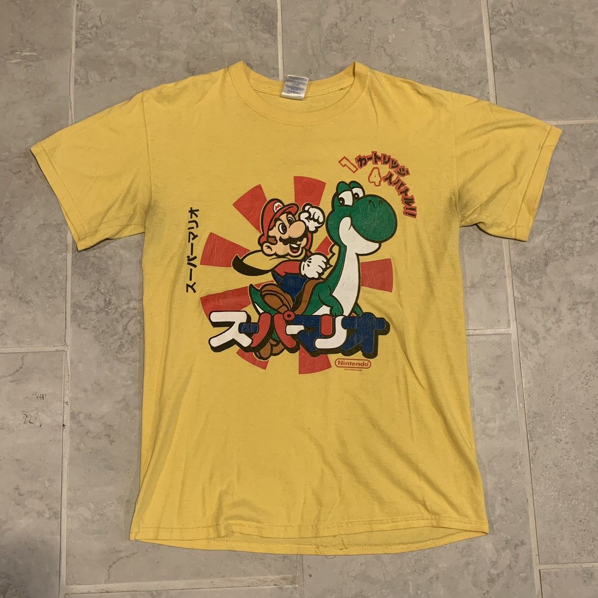 Archival Clothing Vintage 2000s Nintendo Super Mario world print tshirt ...