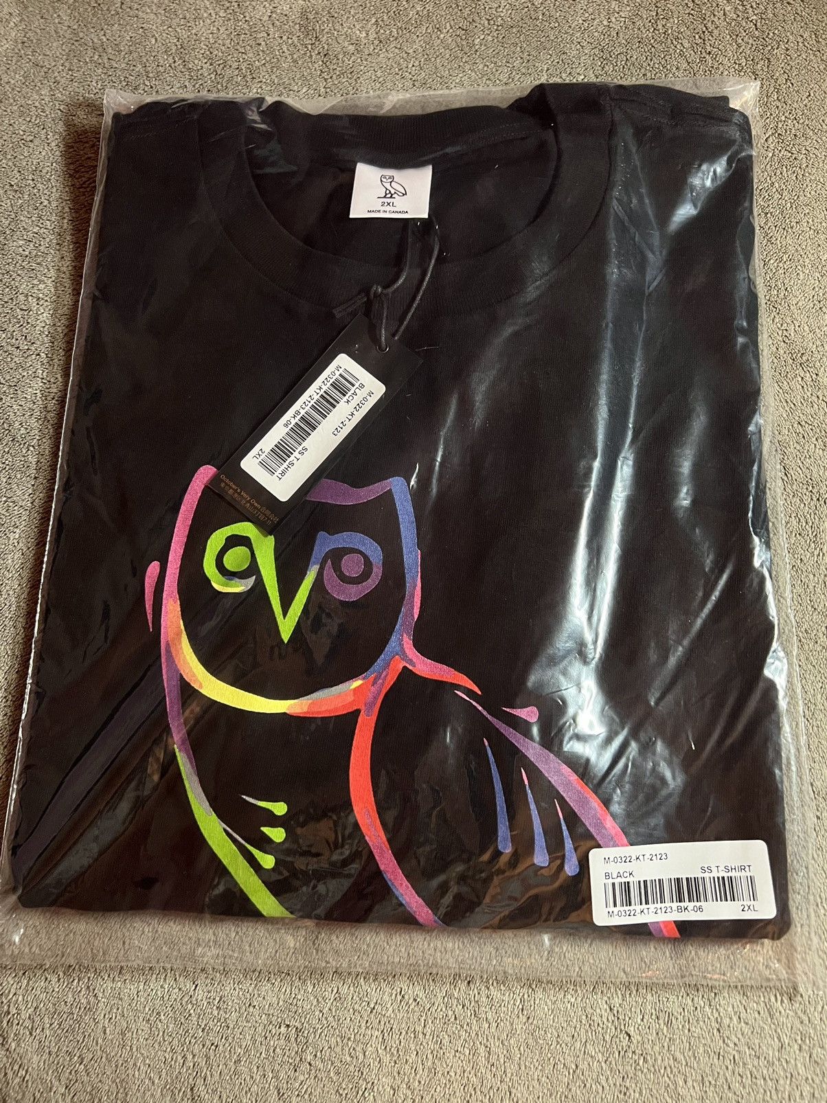 Drake × Octobers Very Own *RARE* OVO T-Shirt Watercolour OG Owl Tee ...