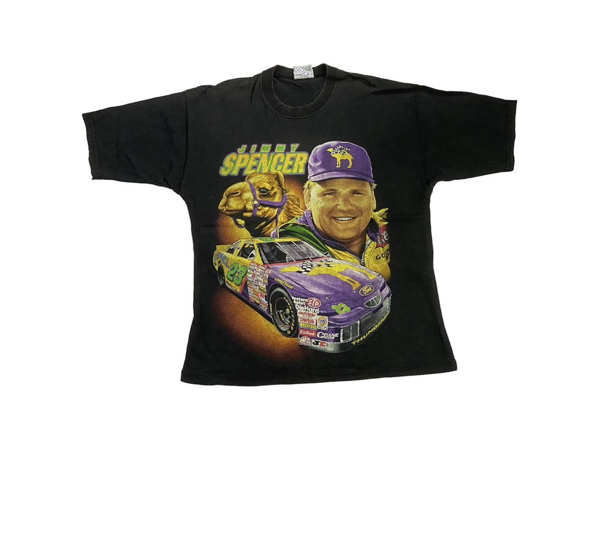 Vintage (ALTER) VINTAGE 1997 NASCAR JIMMY SPENCER CAMEL TEE SHIRT | Grailed