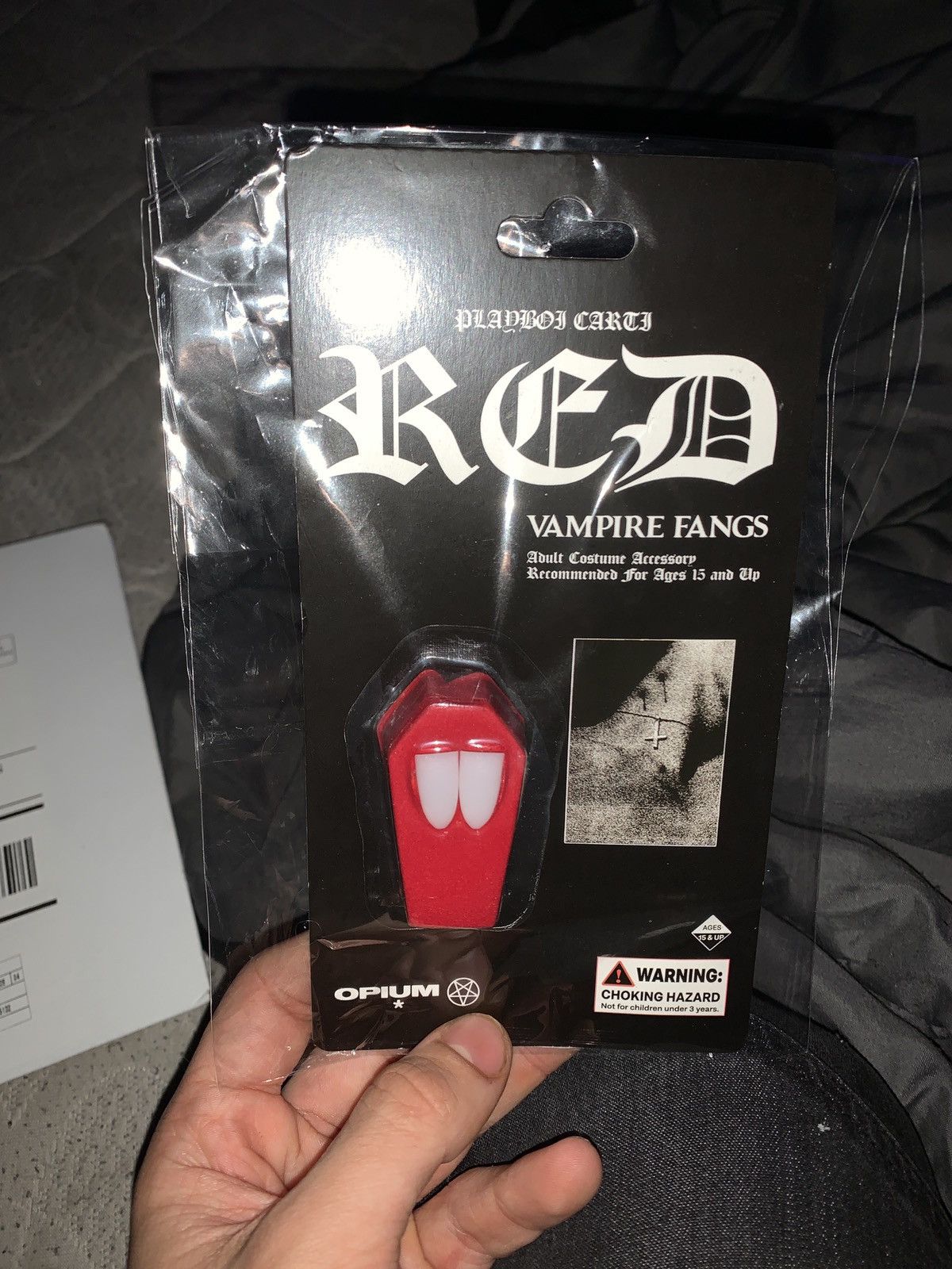 Playboi Carti Whole Lotta Red Vampire Fangs | Grailed