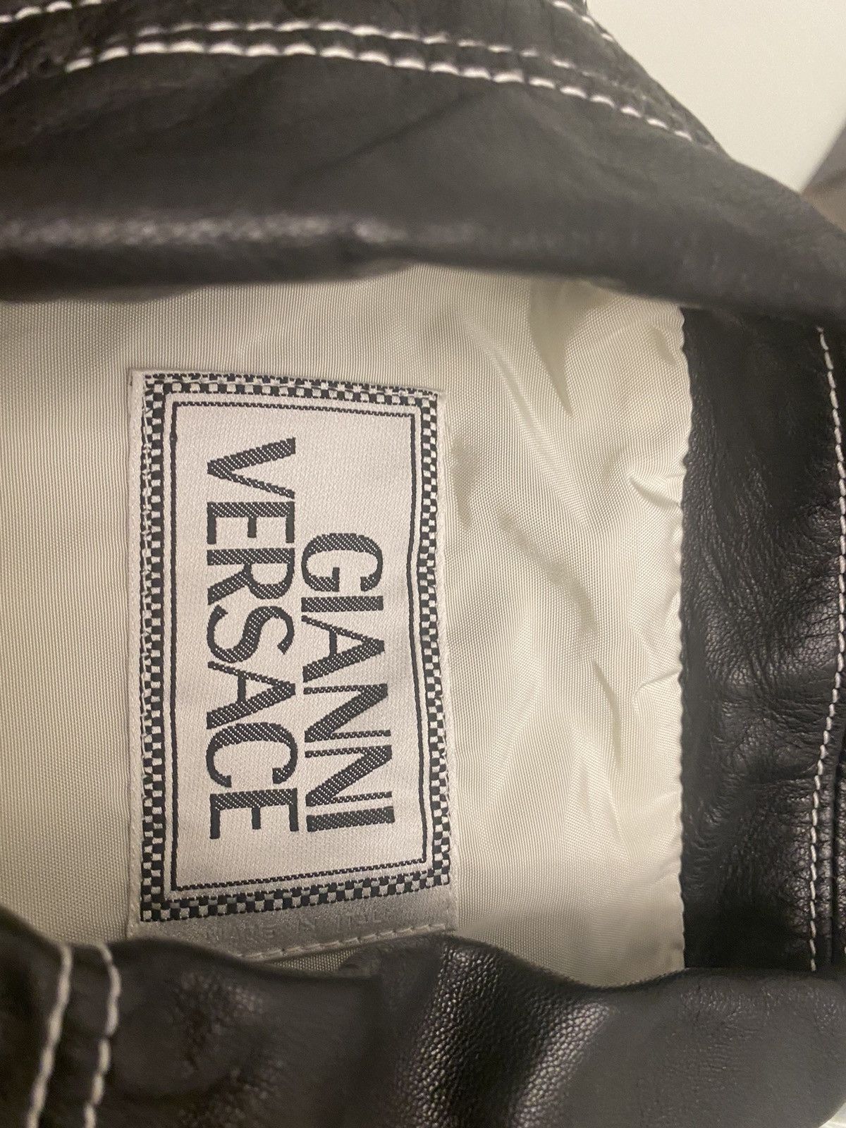 Vintage RARE ARCHIVAL GIANNI VERSACE LAMB SKIN JACKET | Grailed