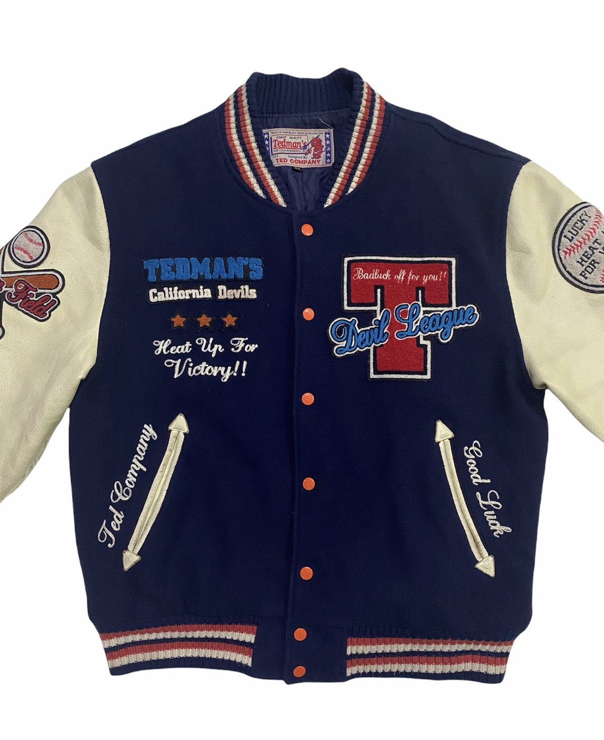 Tedman × Varsity Jacket × Vintage Tedman California Devil Wool Blend ...