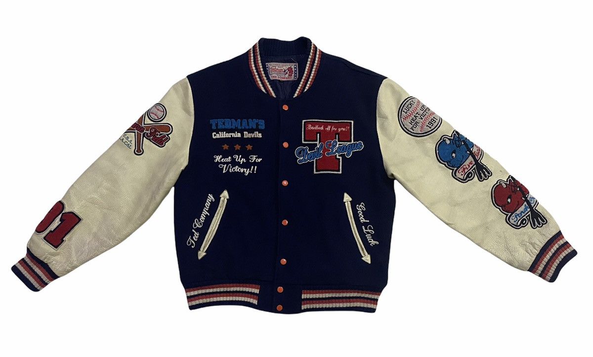 Tedman × Varsity Jacket × Vintage Tedman California Devil Wool Blend ...