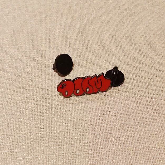 Enamel MF Doom Red Bubble Enamel Brooch Badge Lapel Pin | Grailed