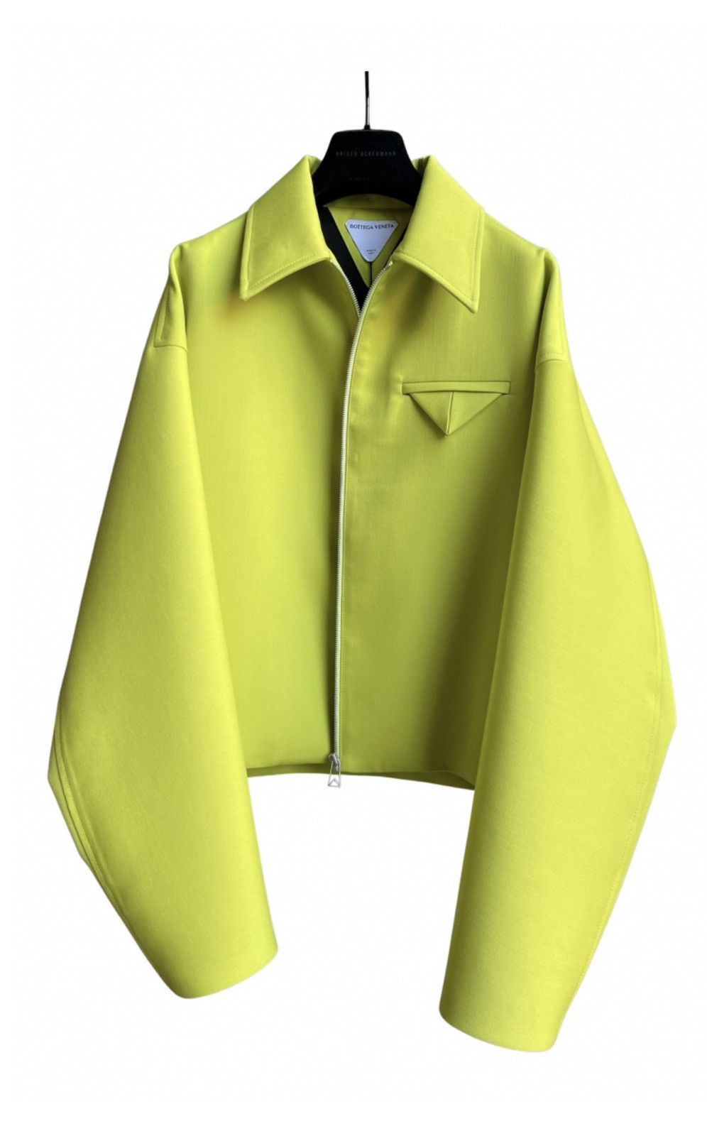 Bottega Veneta Bottega Veneta Cropped Work Jacket Bottega Green 48 ...