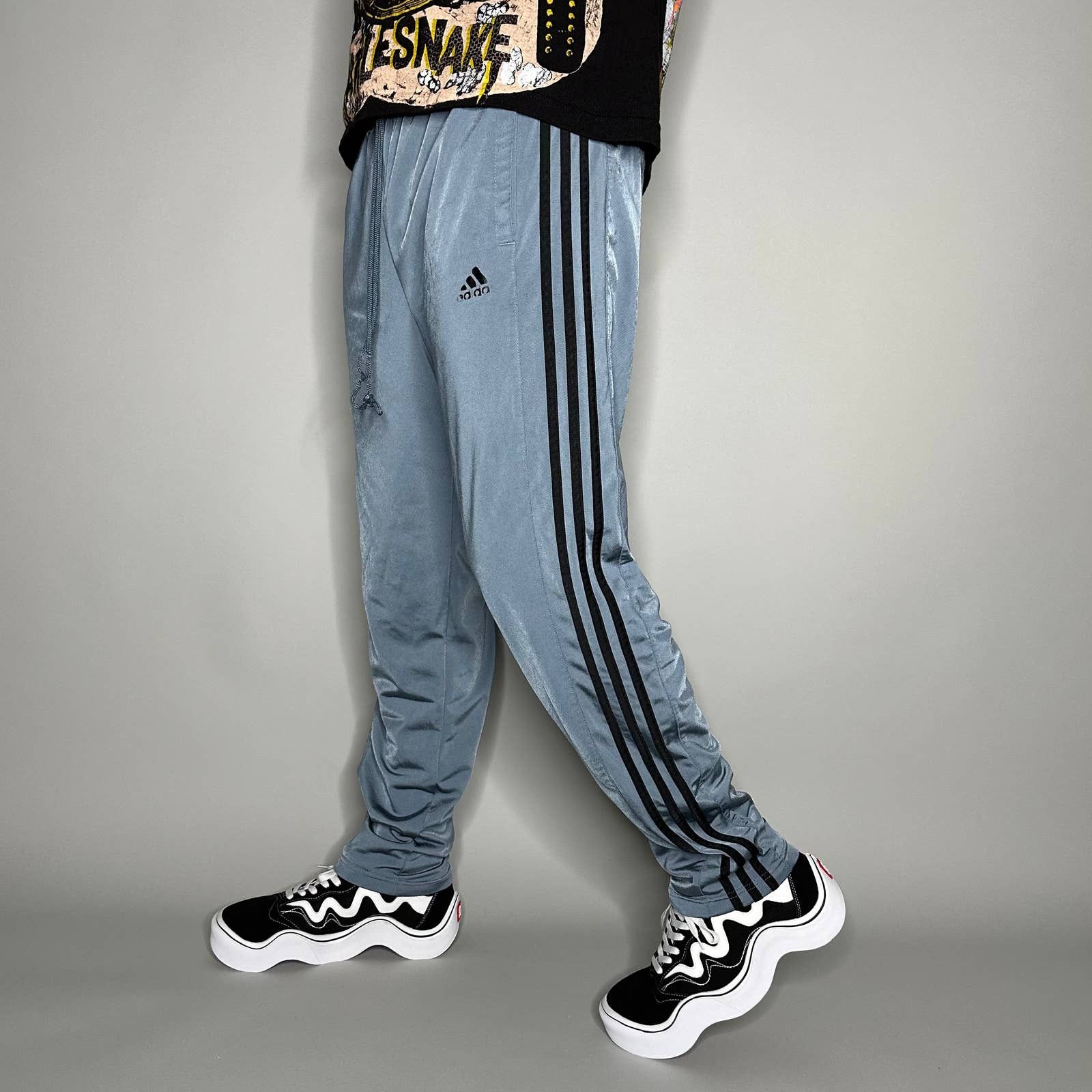 Adidas × Streetwear × Vintage Adidas Sweatpants Smoke Grey Black 3 ...