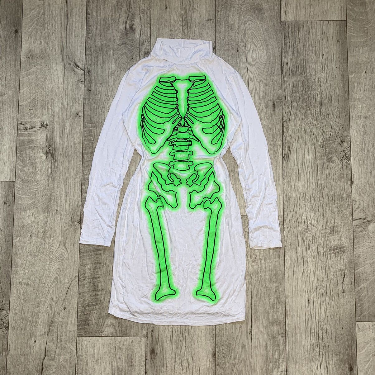 Vintage SKELETON BONES KAPITAL STYLE Y2K DRESS | Grailed
