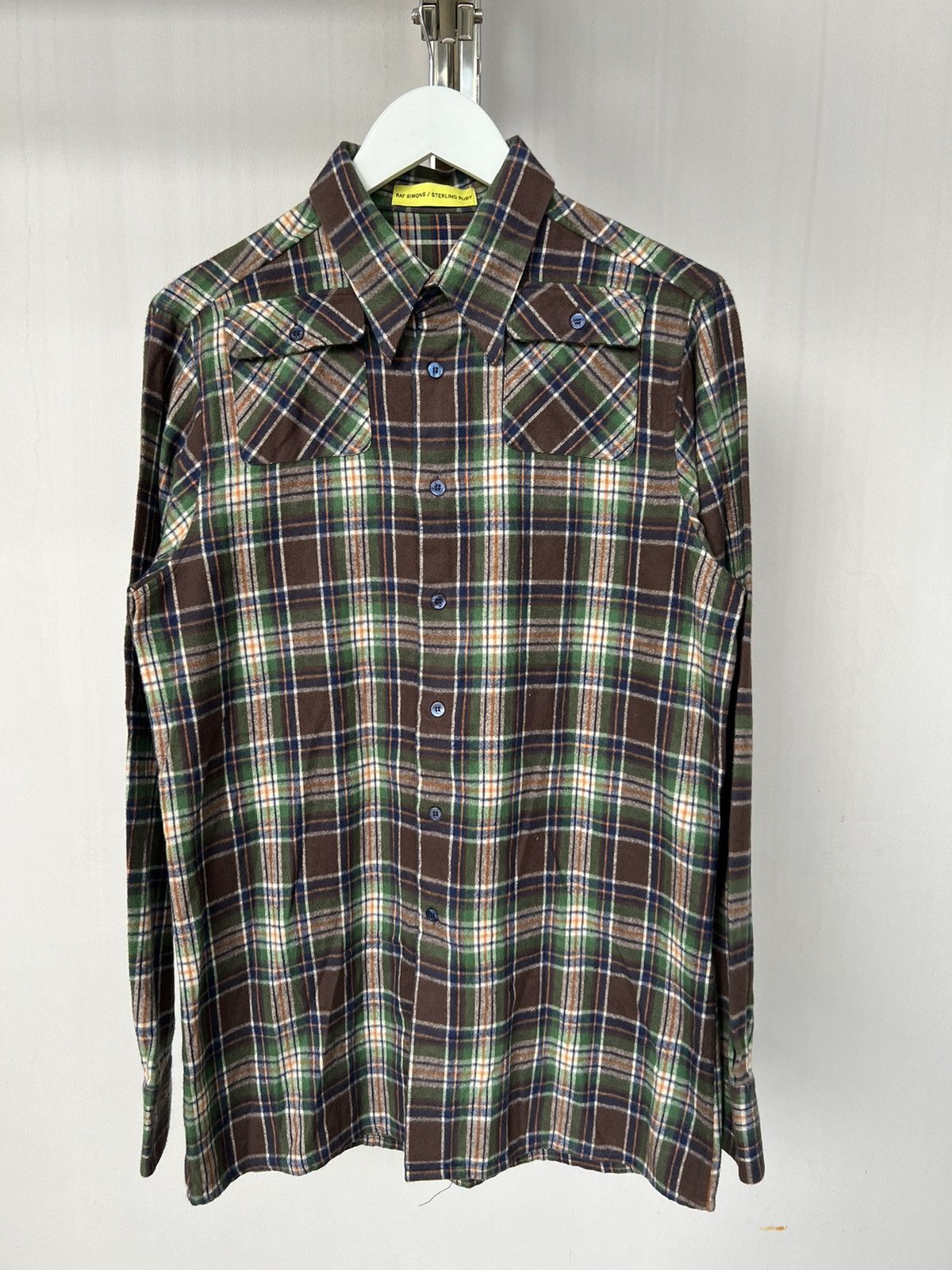 Raf Simons Raf Simons Sterling Ruby Check Flannel Shirt Travis Scott ...
