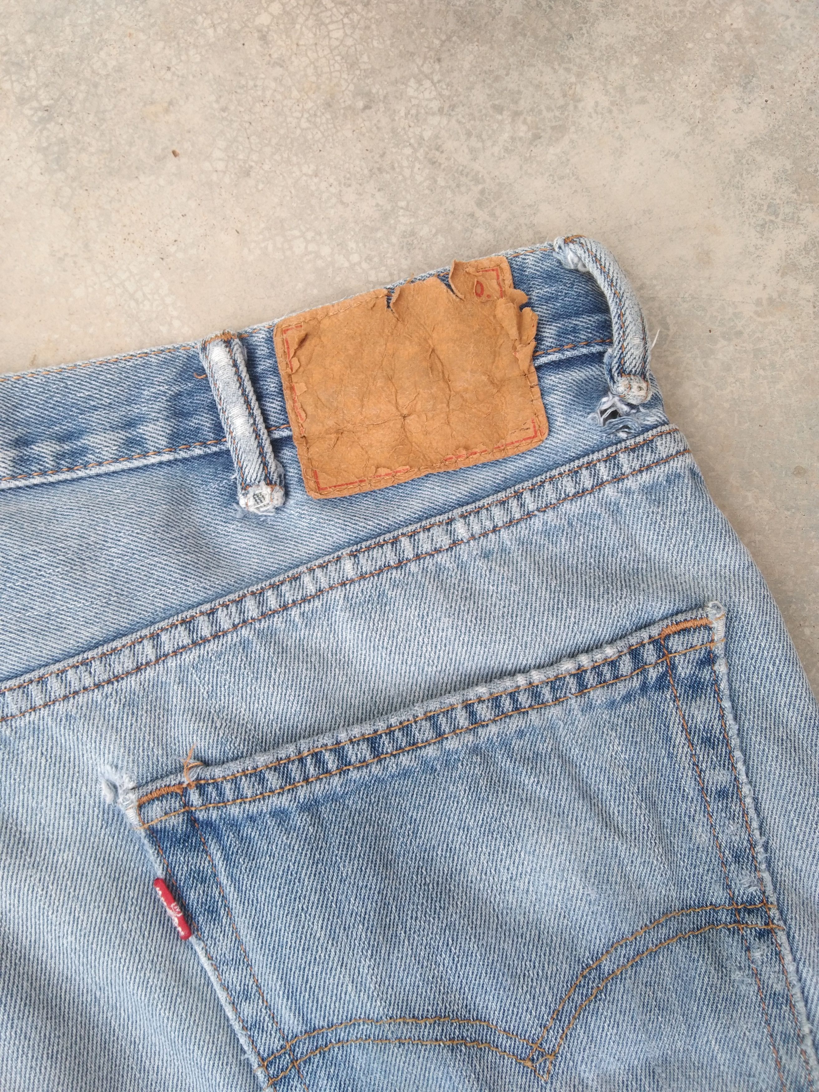 Levi's Vintage Levi's Jeans 550 Faded Blue Distressed Denim 38x32 | Grailed