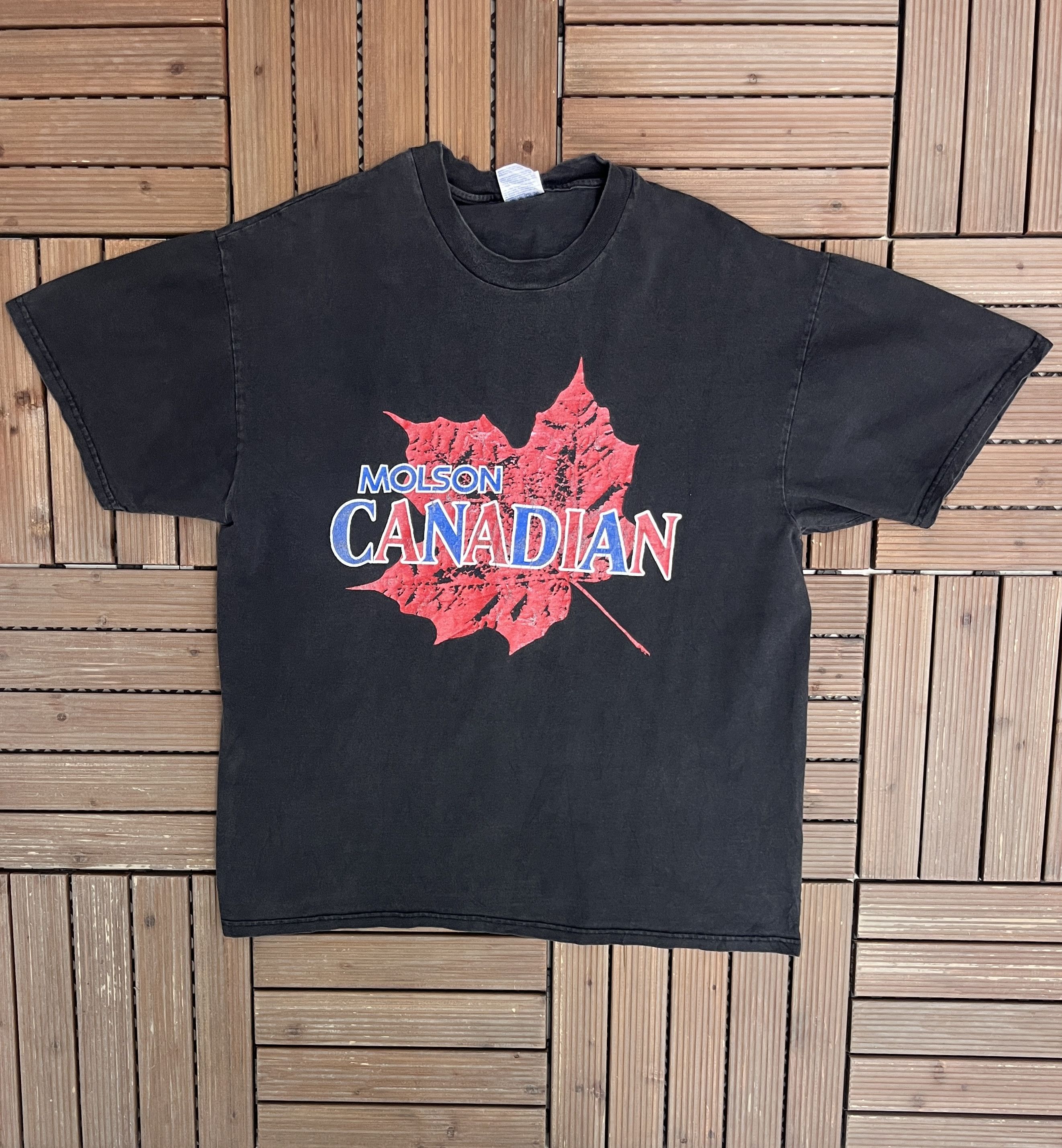 Vintage Molson Canadian Vintage Promotional Black T-Shirt Tee | Grailed