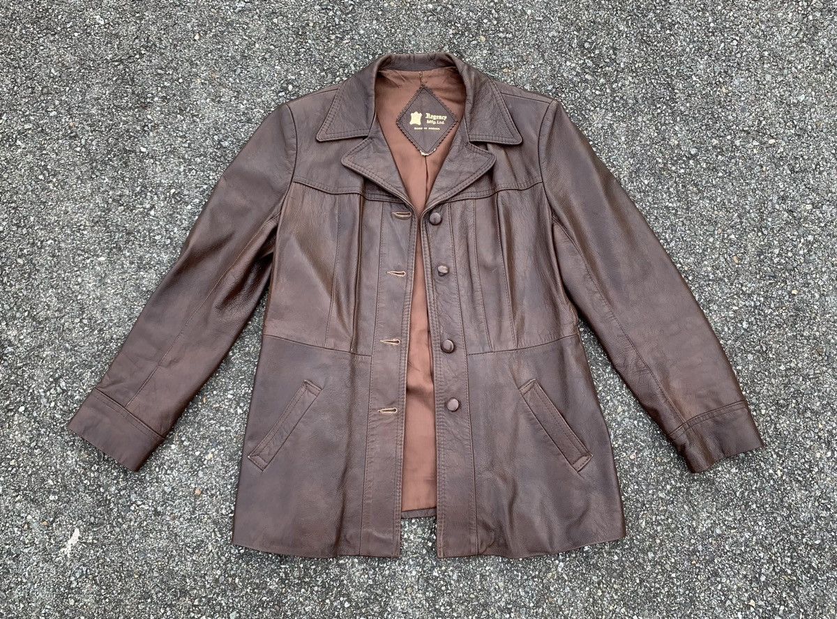 Designer × Leather Jacket × Vintage Vintage Regency 70s Leather Jacket ...