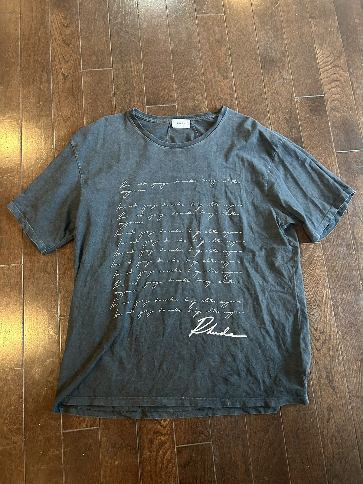 Rhude Rhude Cursive Tee | Grailed