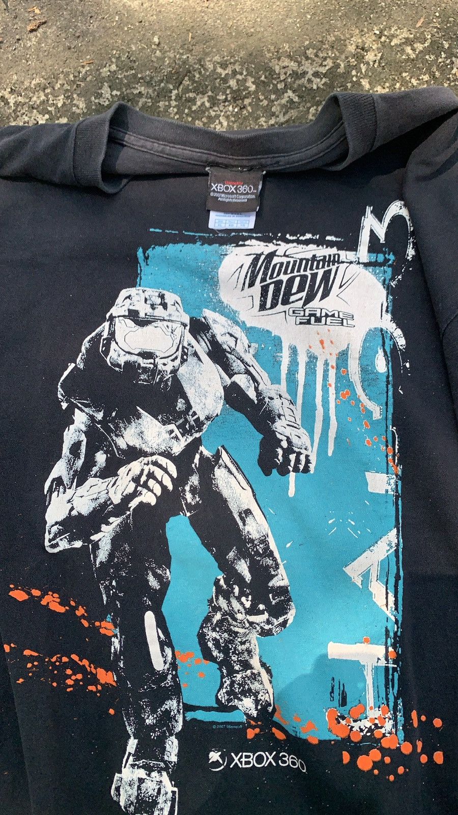 Vintage VTG Halo Xbox 360 Game/Mountain Dew Promo T-Shirt XL | Grailed