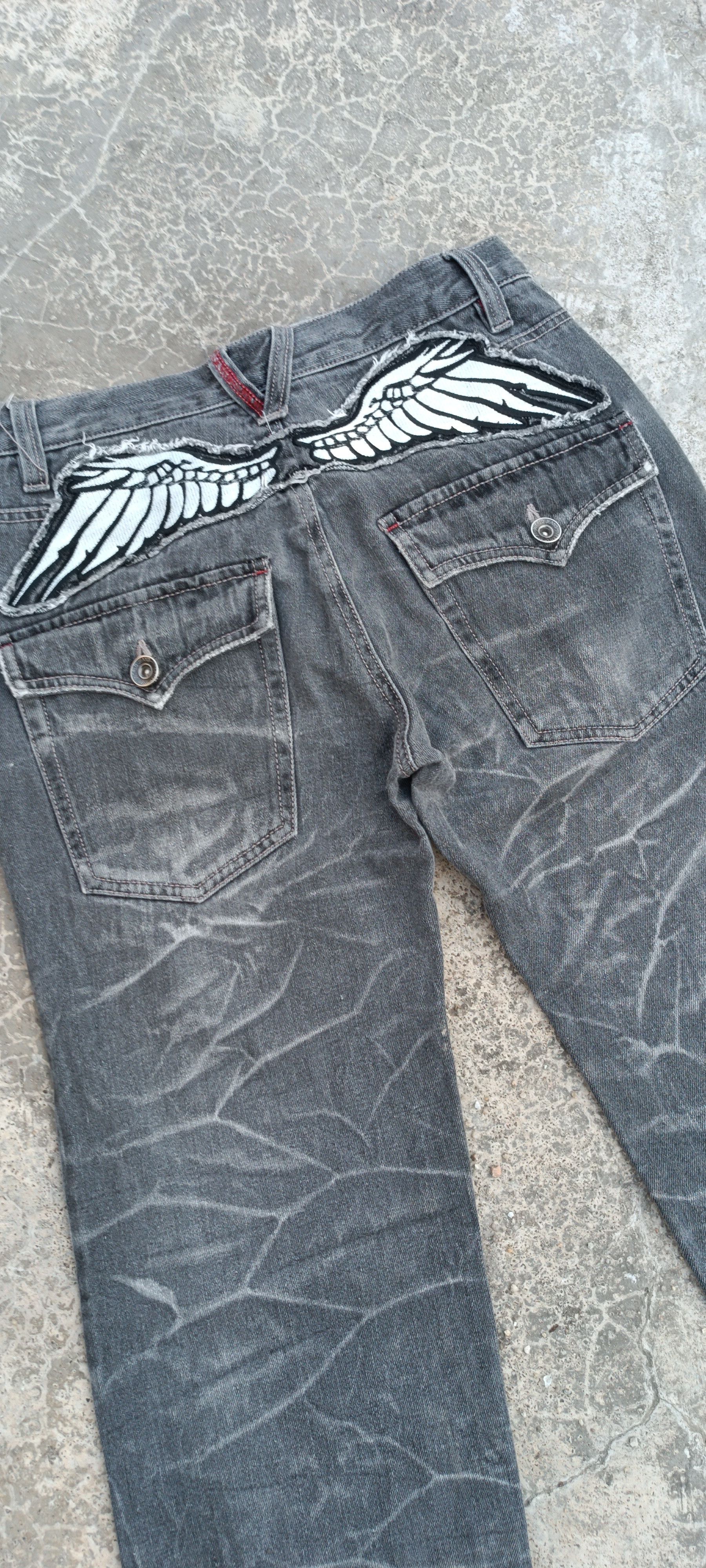 Japanese Brand × Rare × Streetwear RARE Nylaus Embroidery Angel Wings ...