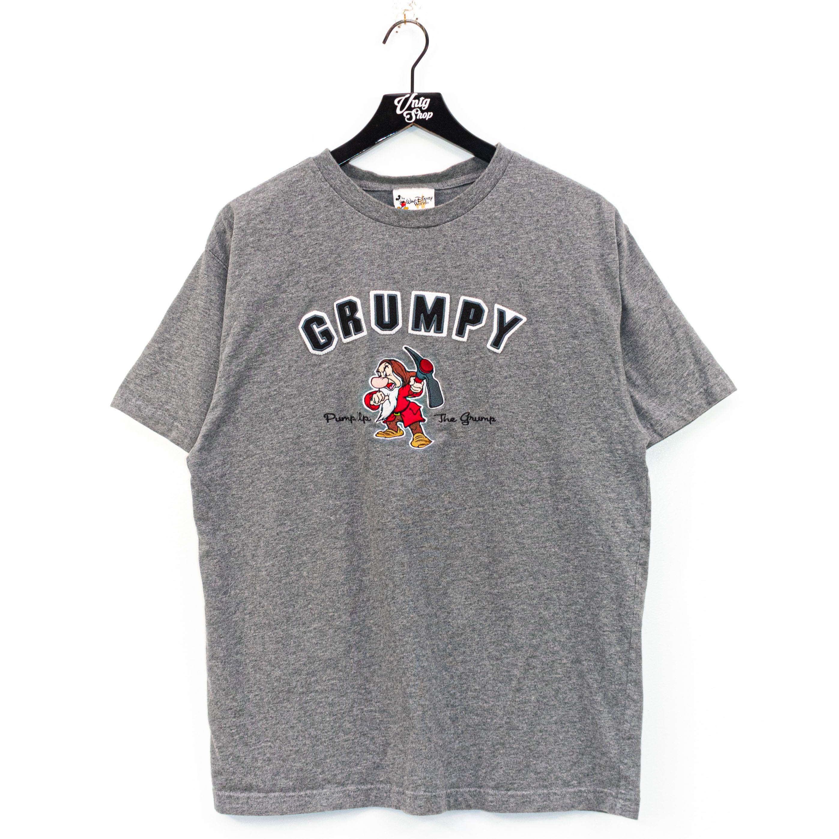 Vintage Y2K Disney Grumpy Pump Up The Grump Embroidered T-Shirt | Grailed