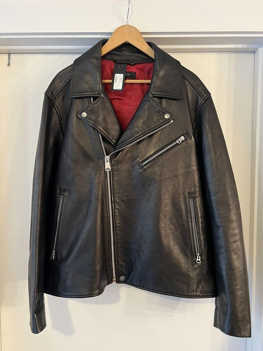 Rag & Bone $1395 Rag & Bone Buzz Leather Motorcycle Biker Jacket XXL ...