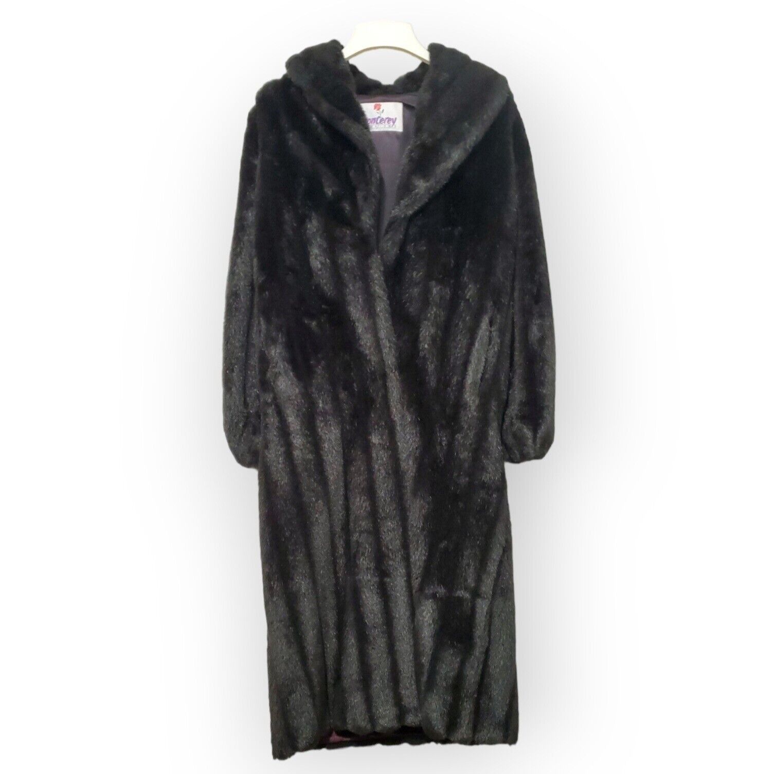 Vintage Vintage Monterey Fashions Faux Fur Coat Womens Size 12 USA L ...