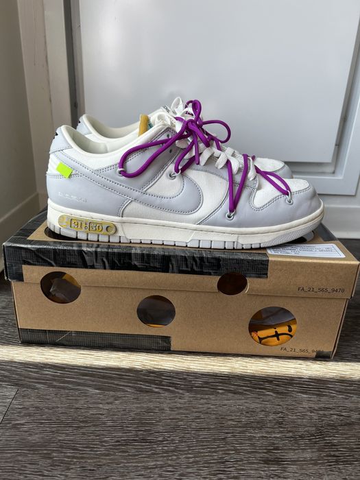 Nike Nike Off White Dunk Lot 21 | Grailed