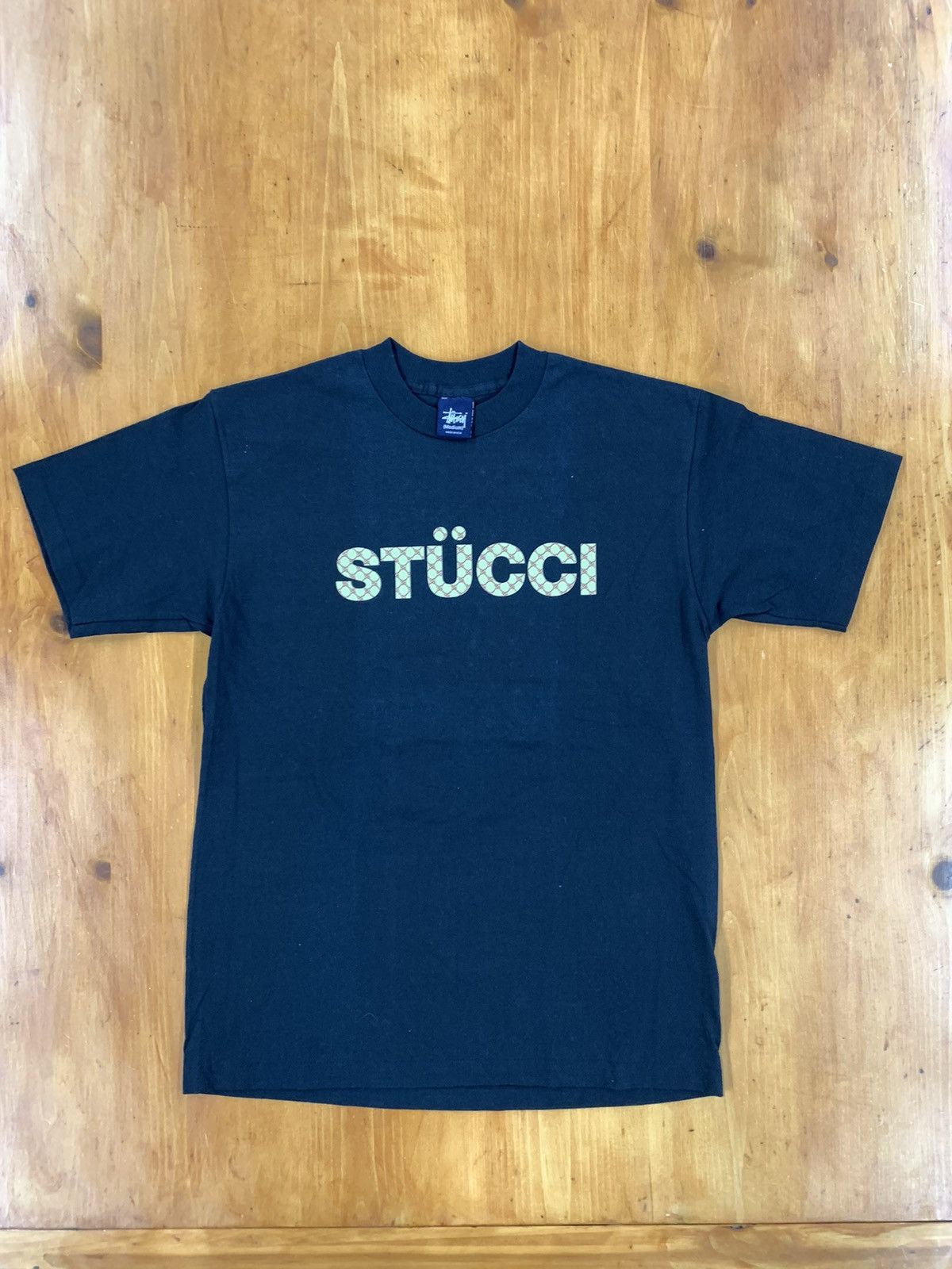 Streetwear × Stussy × Vintage Vintage 1990s Stussy Stucci T-Shirt | Grailed