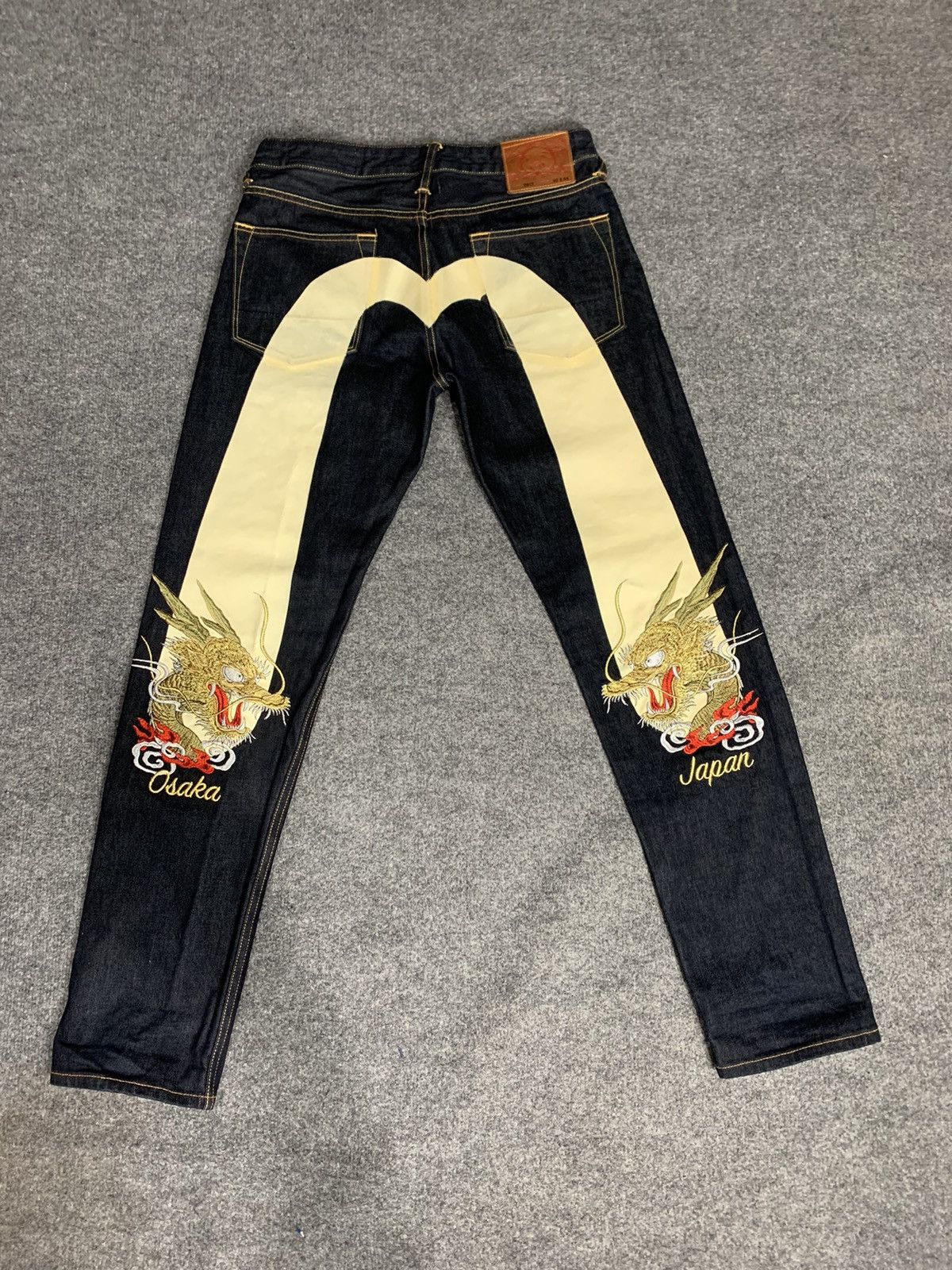 Evisu Evisu Embroidered Dragon Daicock Jeans | Grailed