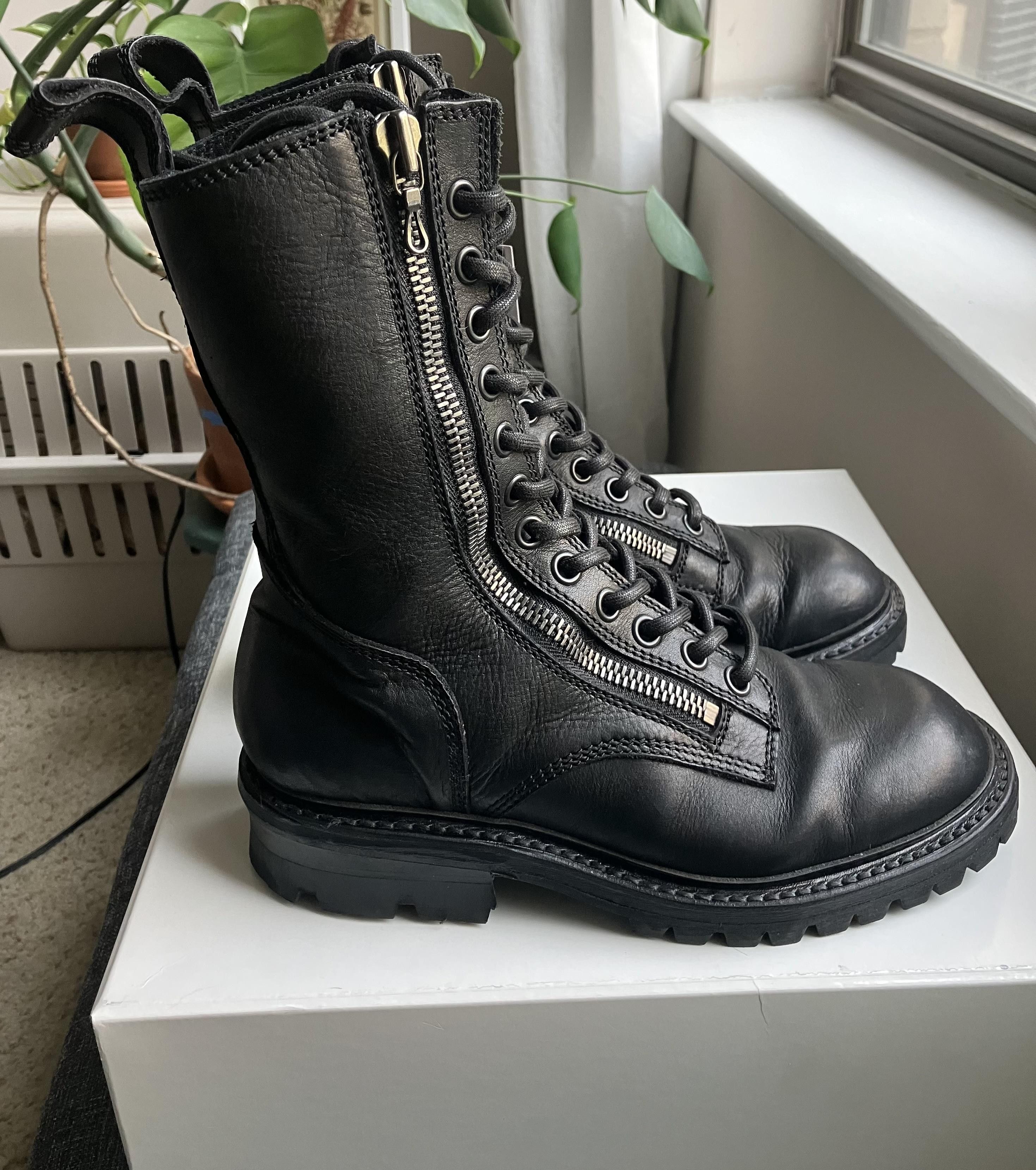 Julius 22SS 777FWM5 Double Zip Combat Boots | Grailed