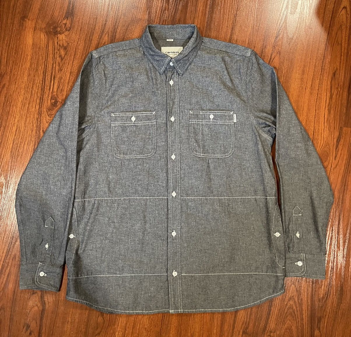 Carhartt Wip Alex Long Sleeve Chambray Work Shirt | Grailed